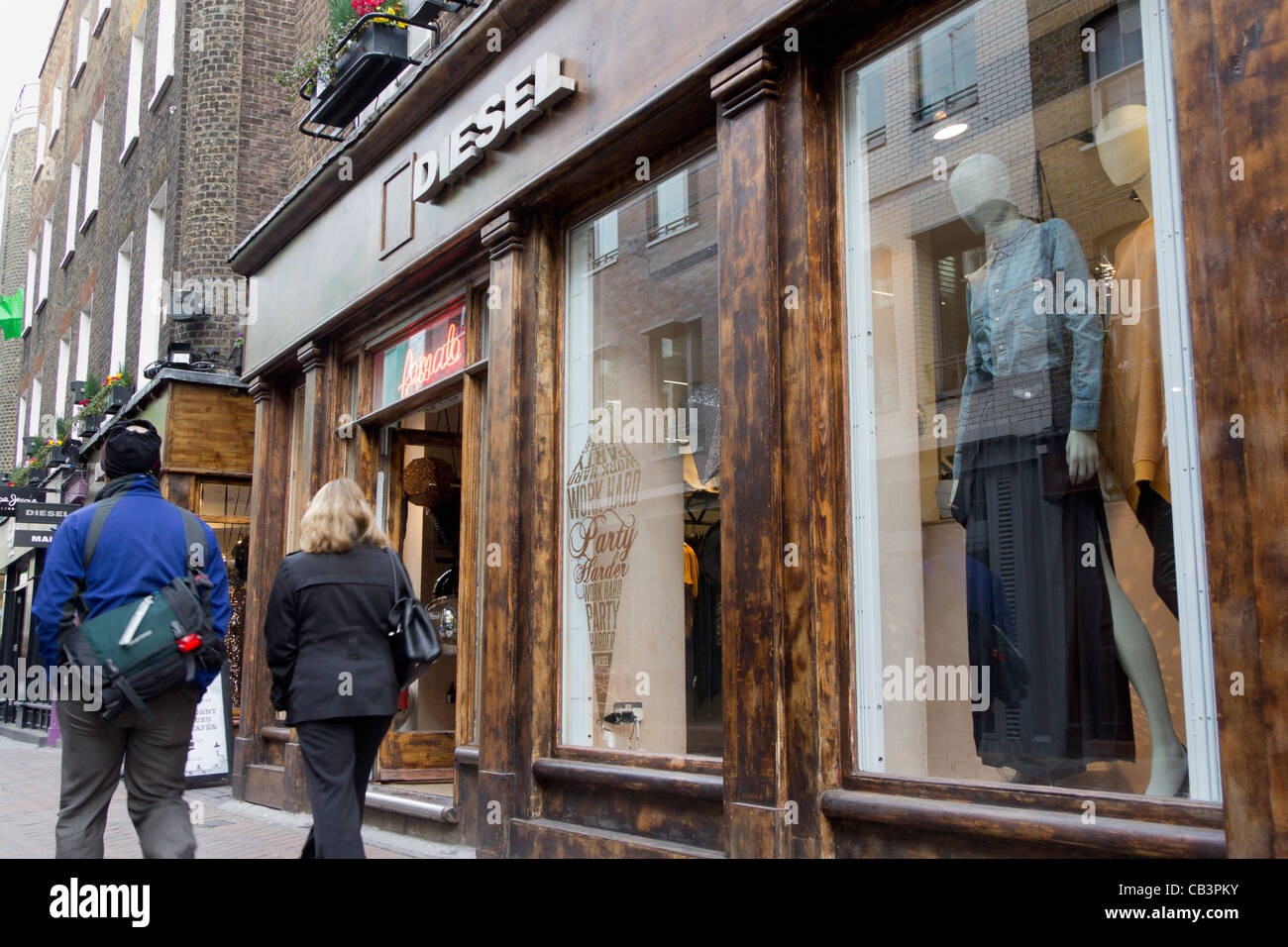 The Diesel Store on Carnaby Street in London's West End Stock Photo - Alamy