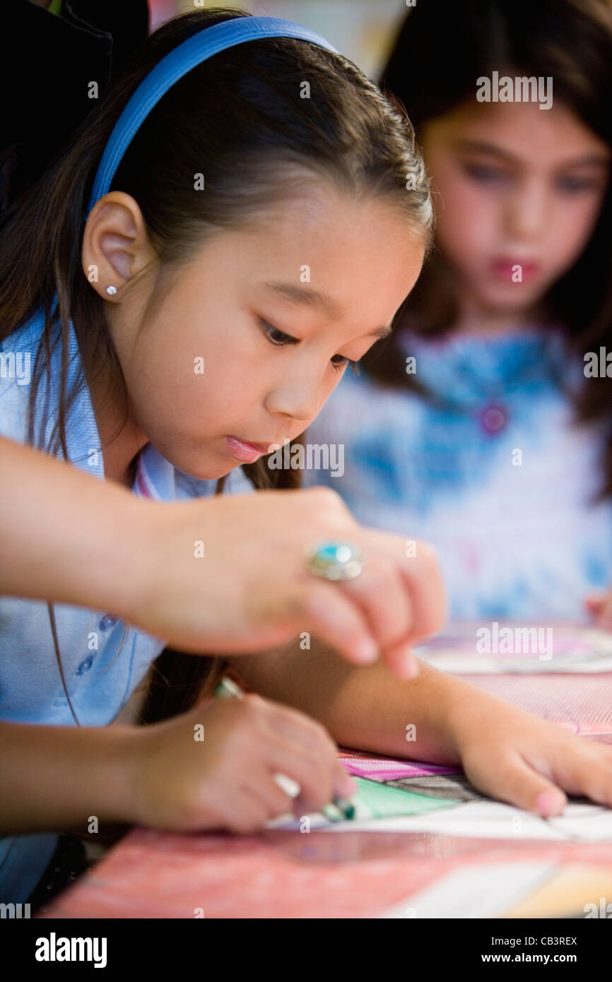 Child crayons wall hi-res stock photography and images - Alamy