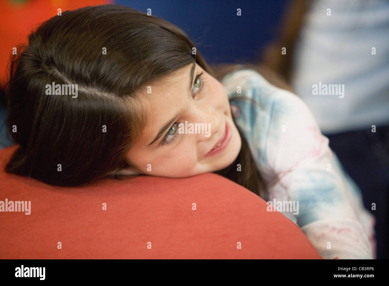 Close-up of little girl Stock Photo - Alamy