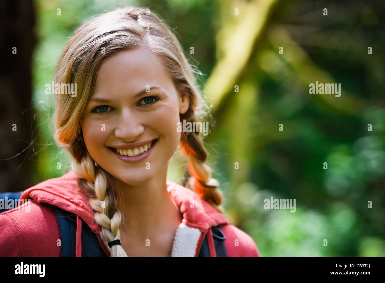 Portland, Oregon, USA, Woman hiker, portrait Stock Photo - Alamy