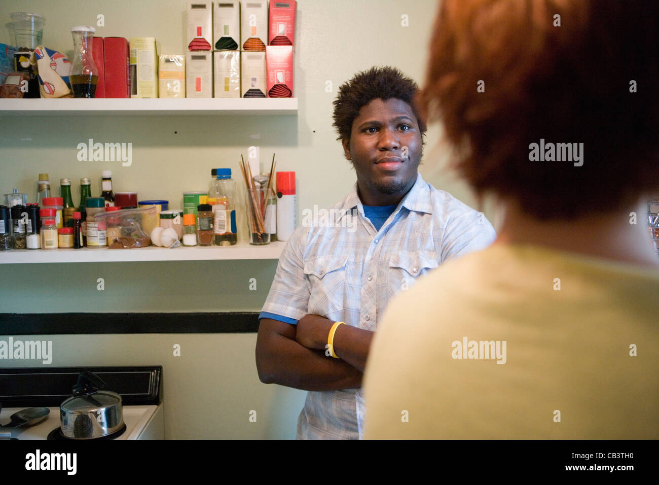 Kitchen Woman Head Rear View High Resolution Stock Photography and ...