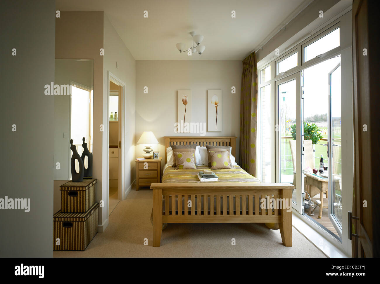 View of Master Bedroom Stock Photo - Alamy