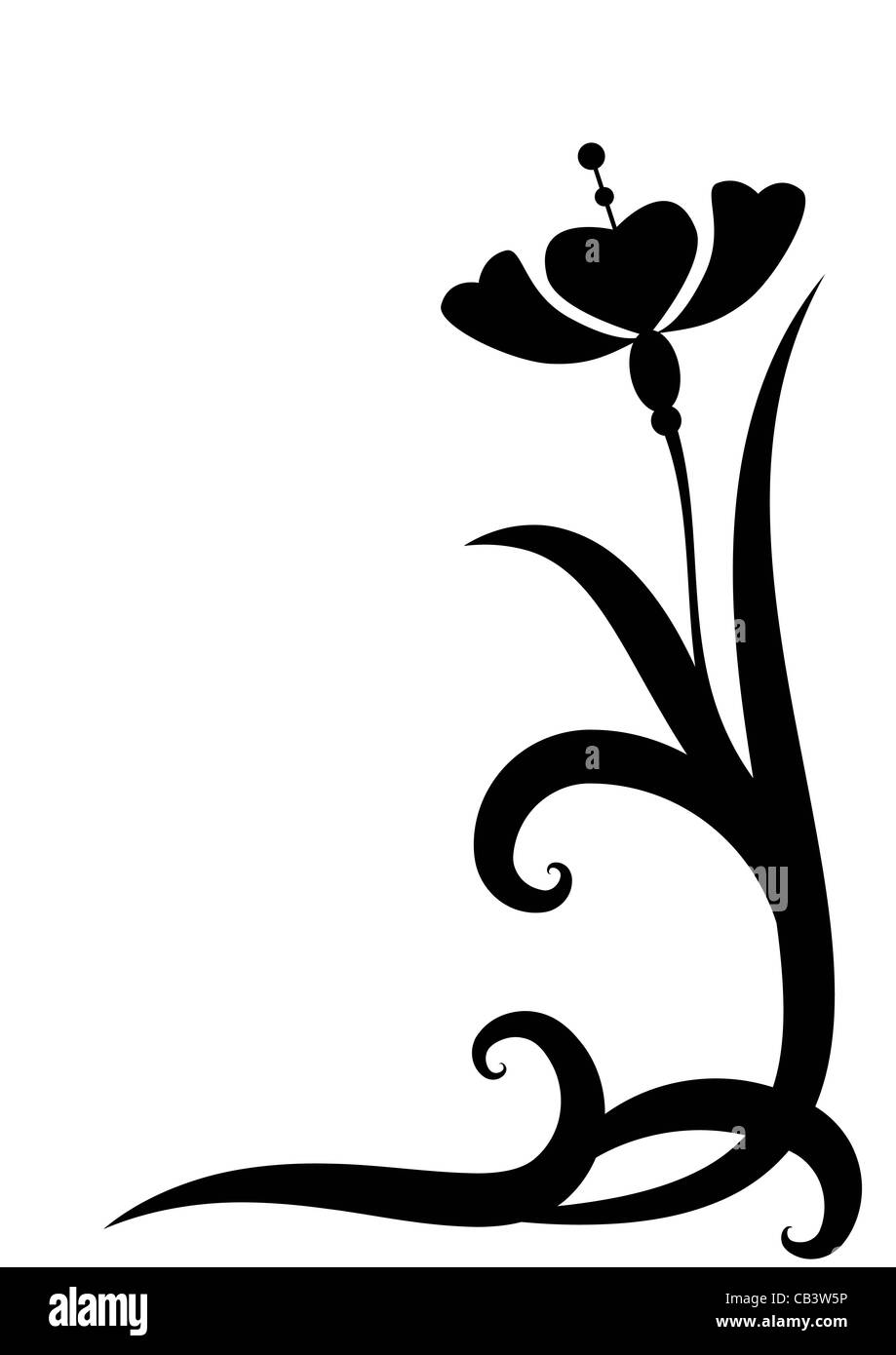 Simple Flower Corner Designs