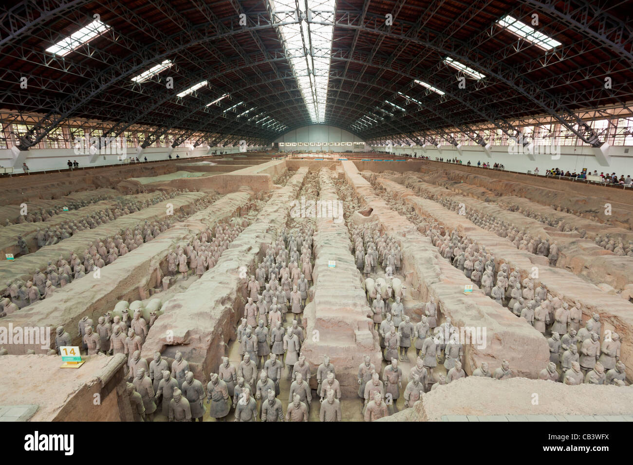 Terracotta Warriors Terracotta Army Pit Number 1 High Resolution Stock ...