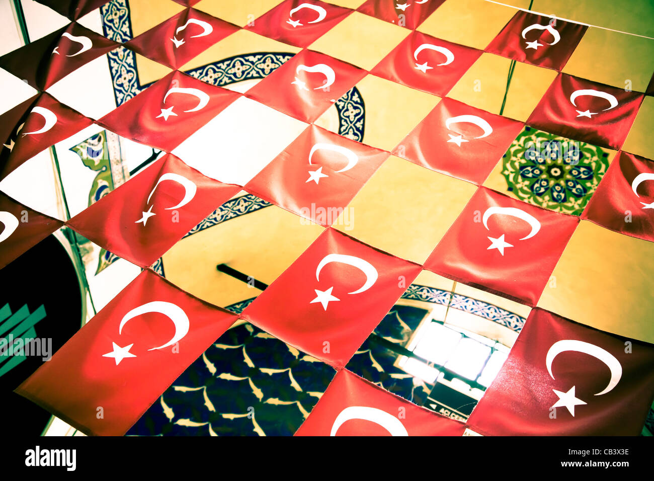 Constantinople flags city cities travel travels urban hi-res stock ...