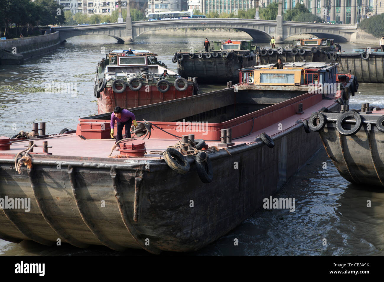 Cargo barges hi-res stock photography and images - Alamy