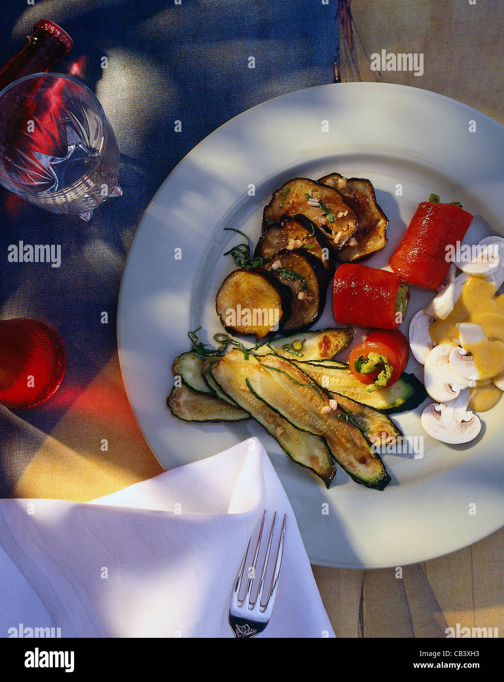 Mixed starter plate (Antipasto colorato Stock Photo - Alamy