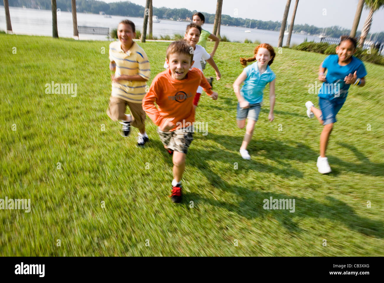 Boy running fast towards camera hi-res stock photography and images - Alamy