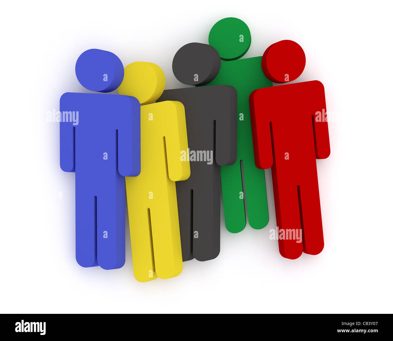 Crowd colours Cut Out Stock Images & Pictures - Alamy