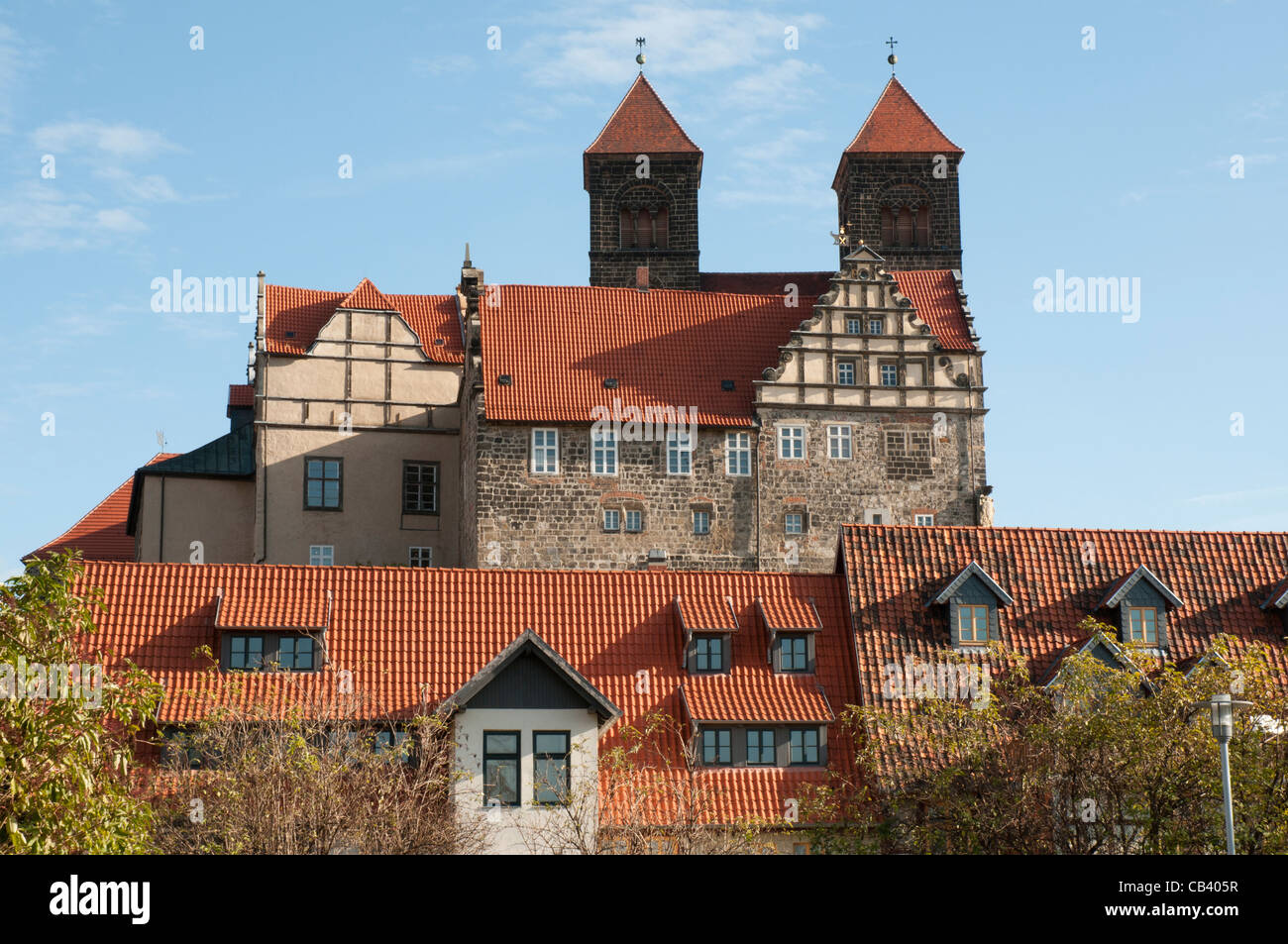 Quedlinburg Castle Hill with Stiftskirche St. Servatius, UNESCO World ...
