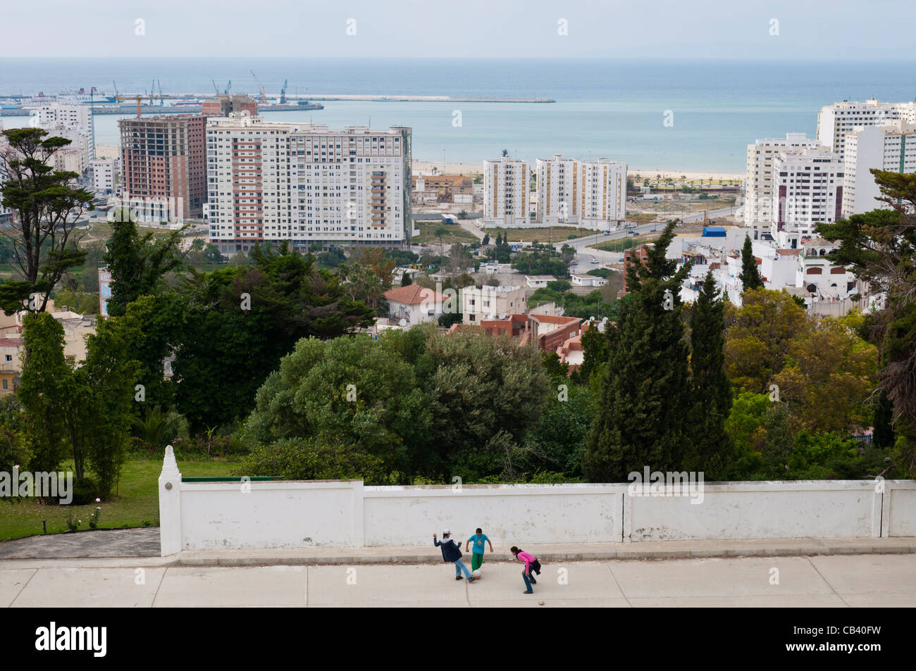 View of Tangier from Charf Hill, Tangier, Morocco, North Africa Stock ...