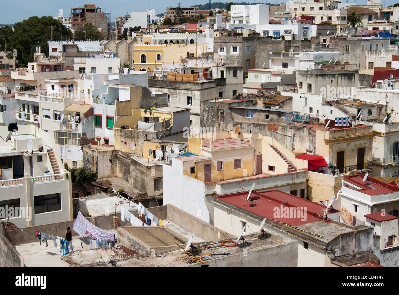 View of Tangier from Medina,Tangier, Morocco, North Africa Stock Photo ...