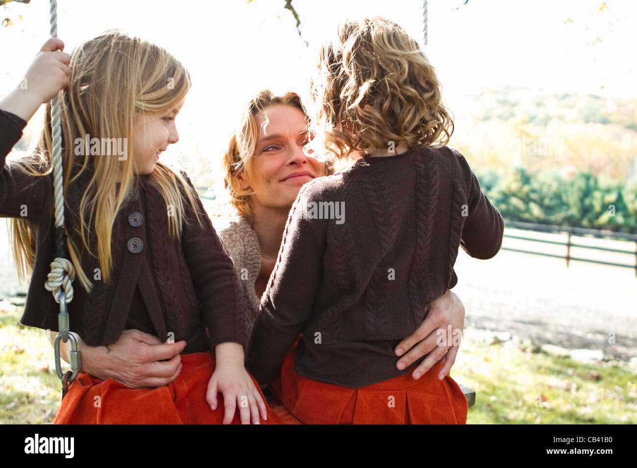 Mother daughter sharing autumn hi-res stock photography and images - Alamy