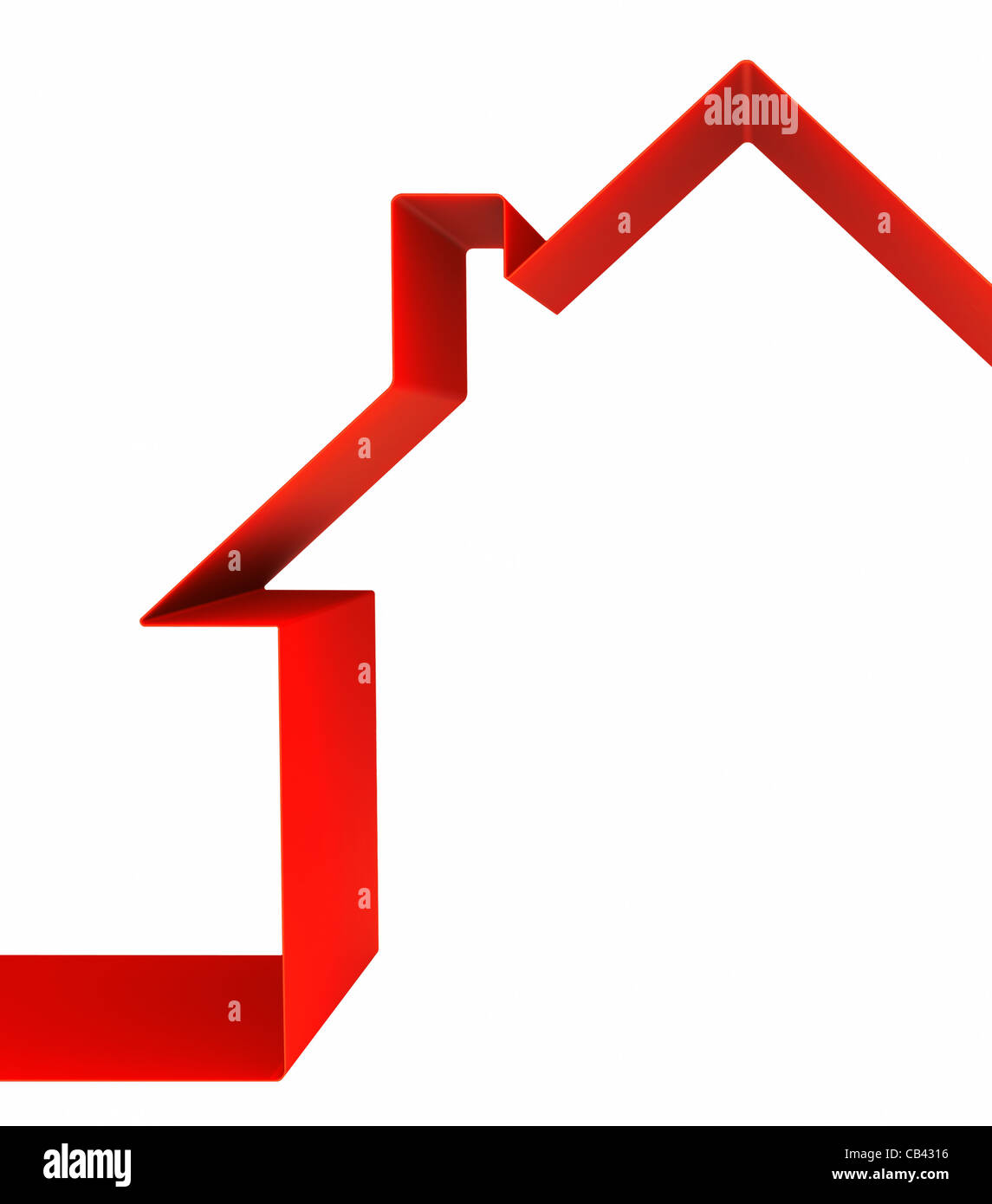 Red house ribbon Stock Photo - Alamy