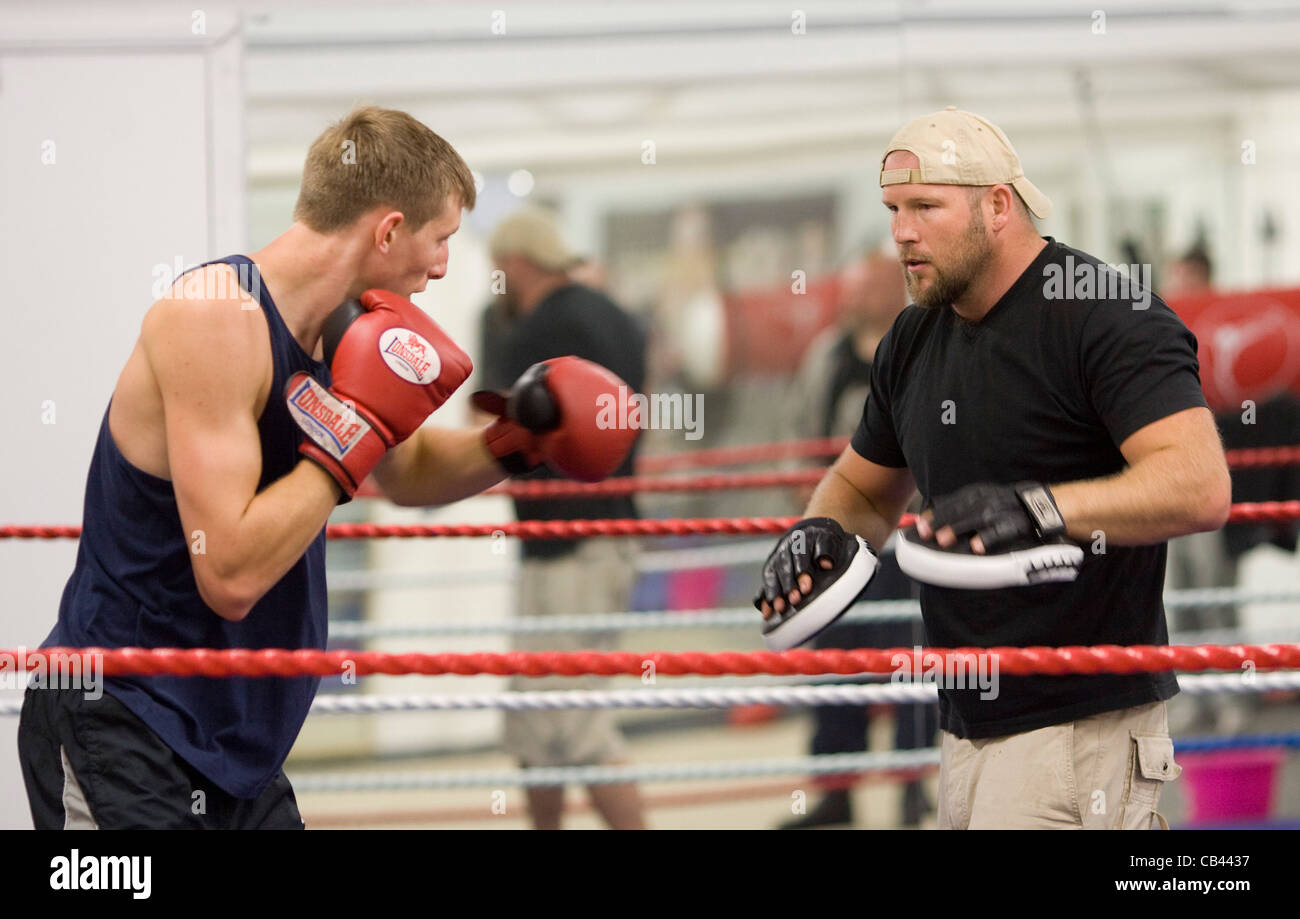 Former British Heavyweight boxer Scott Welch at his Gym in Brighton ...