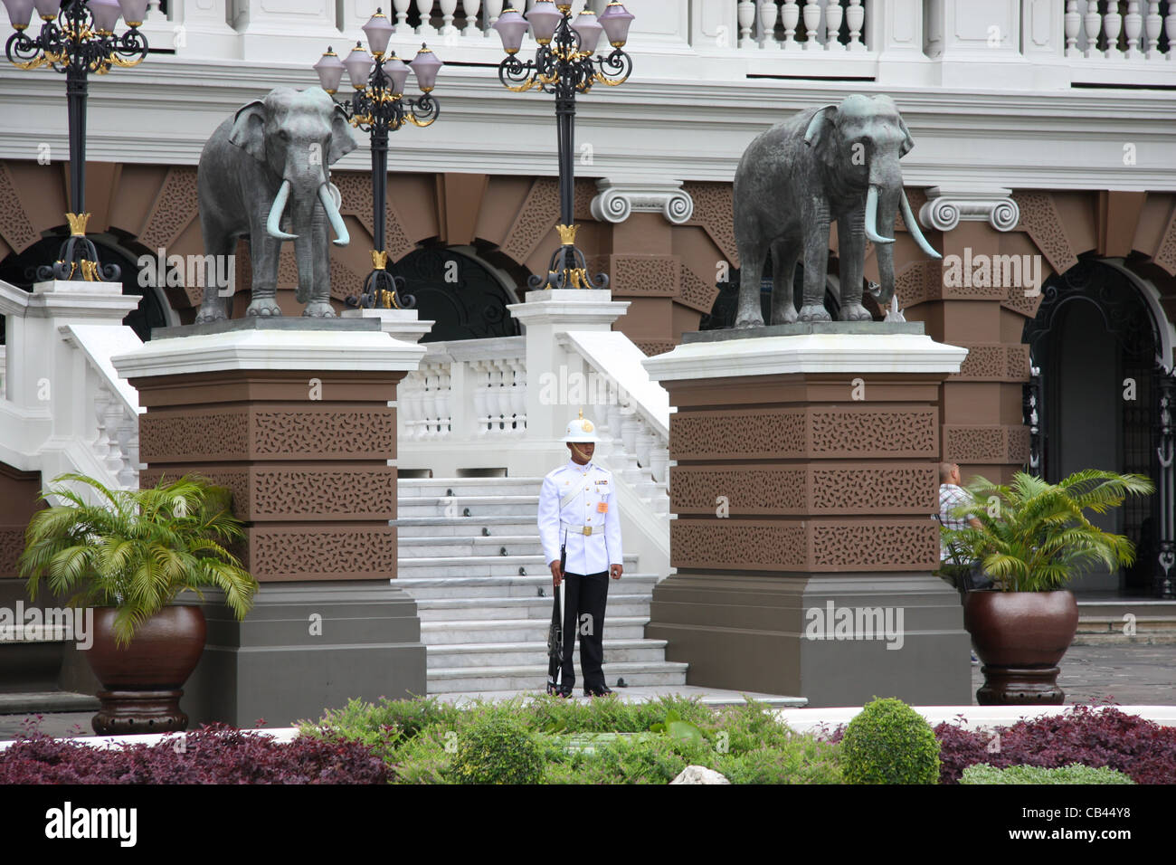 Elephant guard rifle hi-res stock photography and images - Alamy