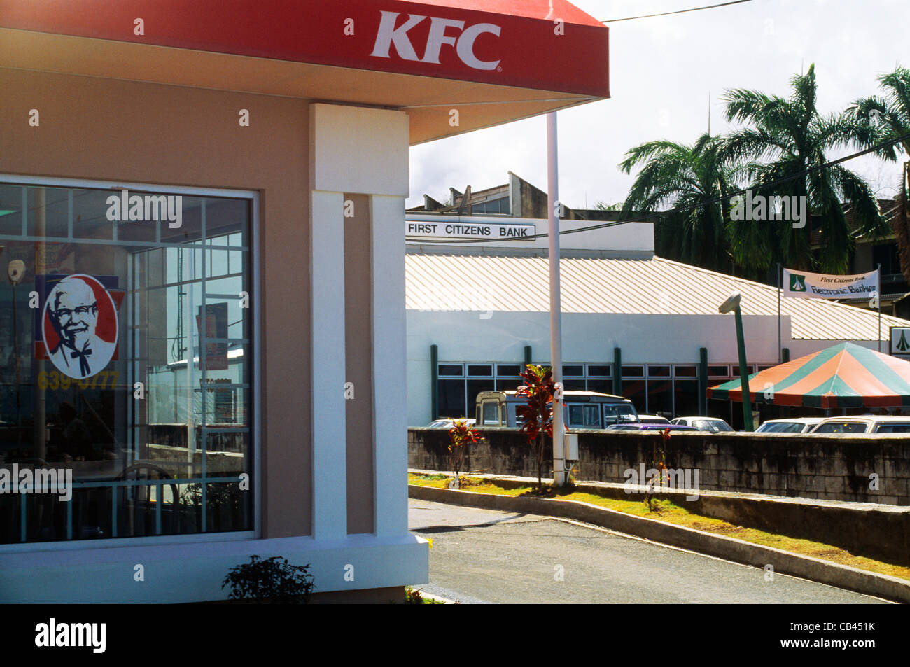 Scarborough Tobago Trinidad Kentucky Fried Chicken Restaurant KFC Stock ...