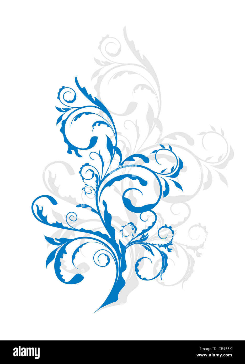 Illustration flourish background, floral elements. Vector Stock Photo ...