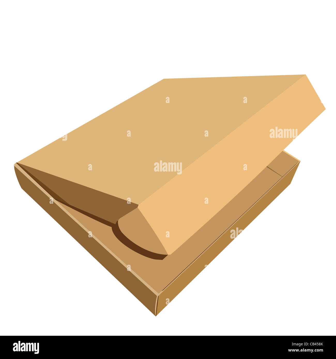 Realistic illustration of box isolated on white background - vector ...