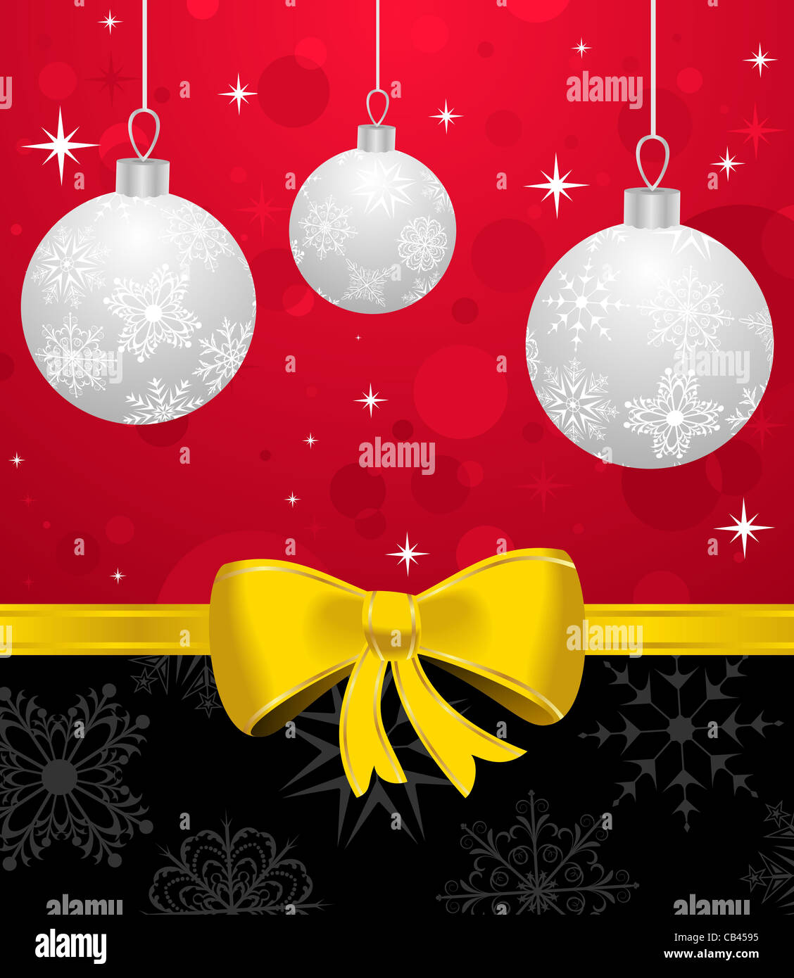 Illustration Christmas background with set balls - vector Stock Photo ...