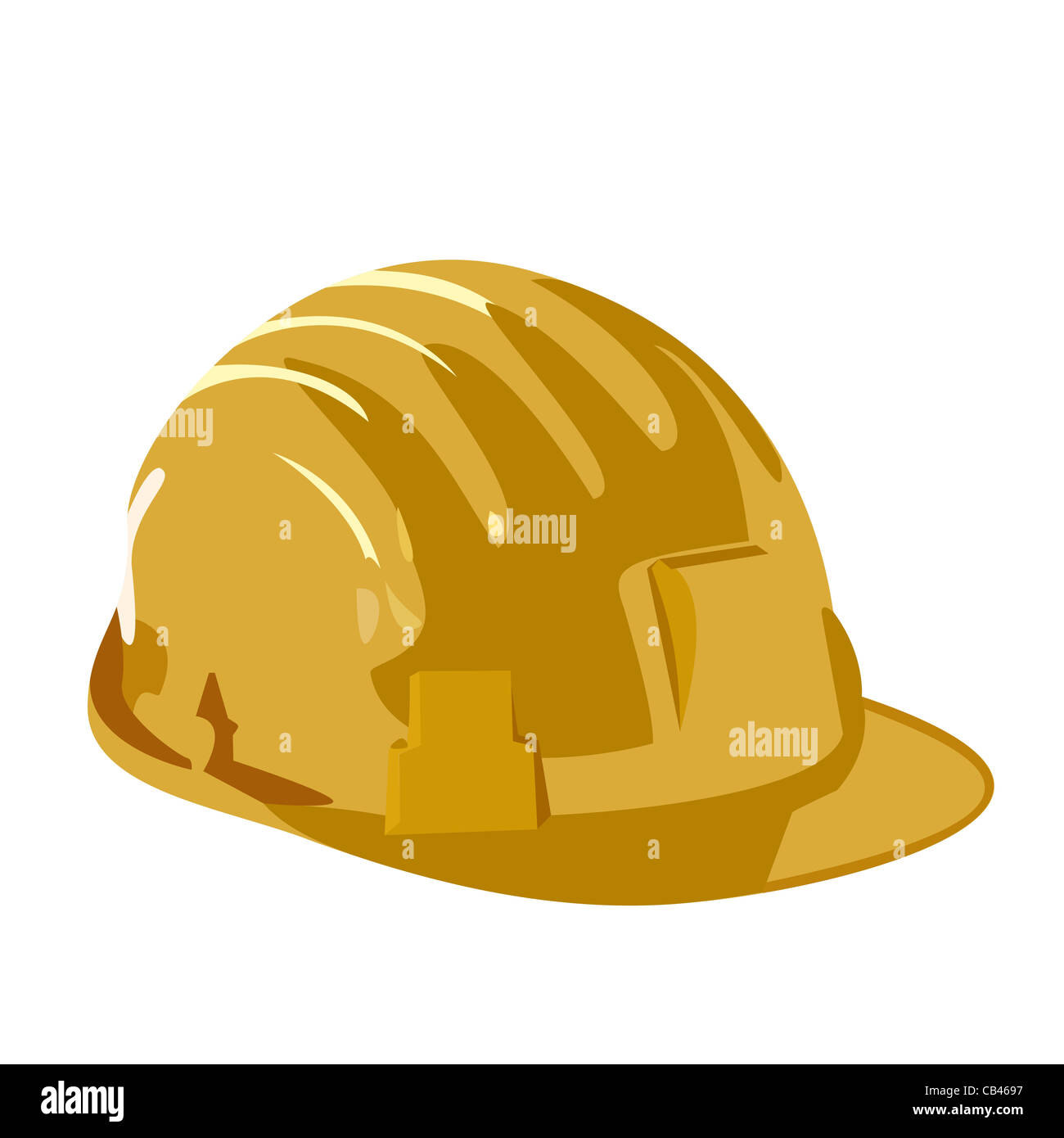 Yellow safety helmet cartoon illustration hi-res stock photography and ...