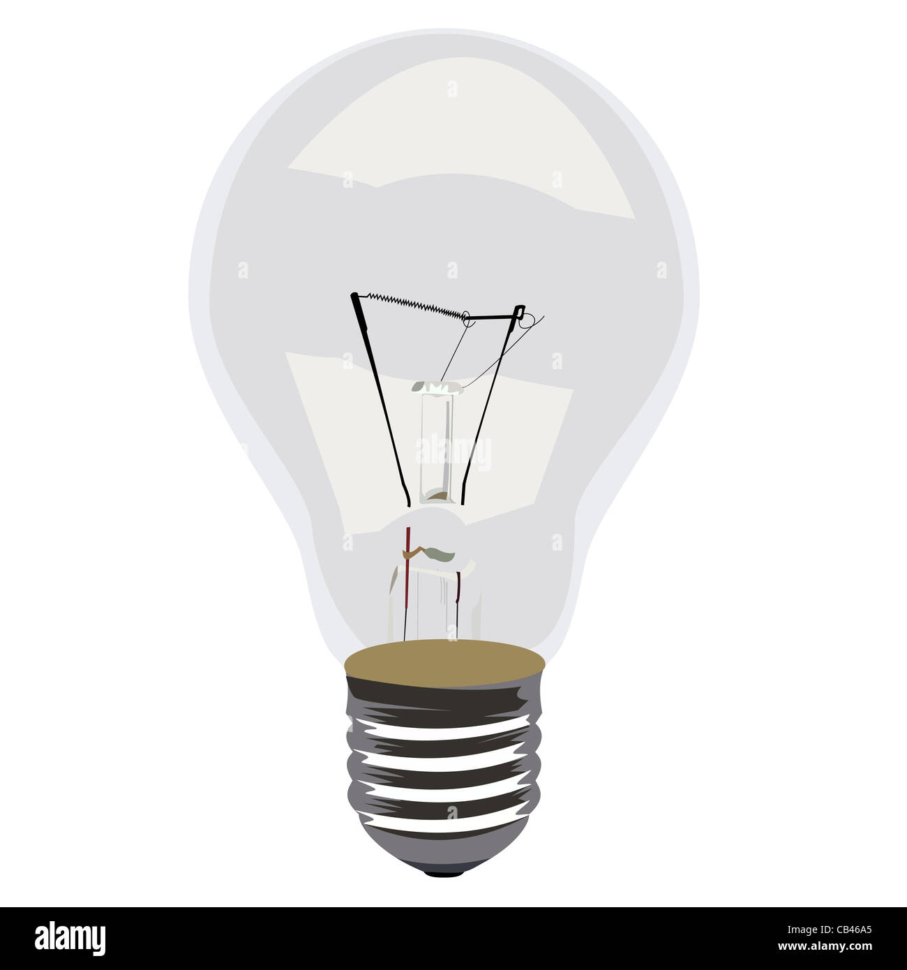Realistic illustration single lamp - vector Stock Photo - Alamy