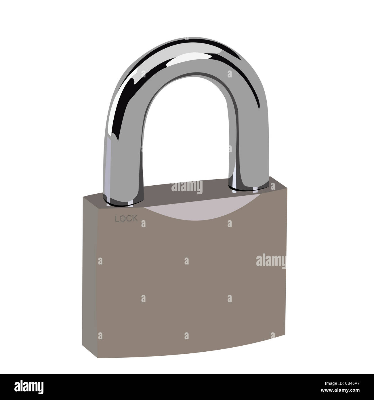 Realistic illustration lock - vector Stock Photo - Alamy
