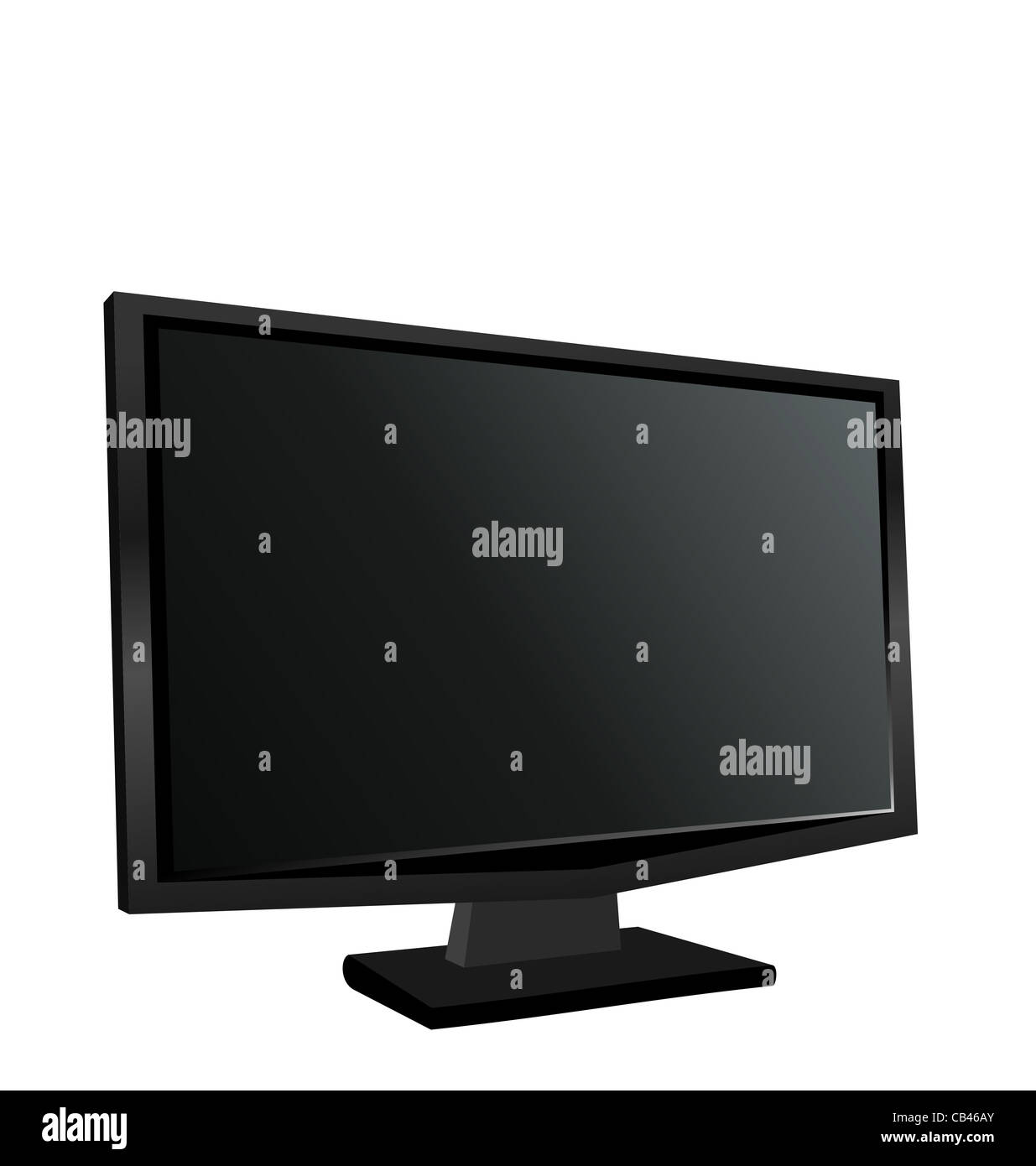 Illustration monitor TFT isolated on white background - vector Stock ...