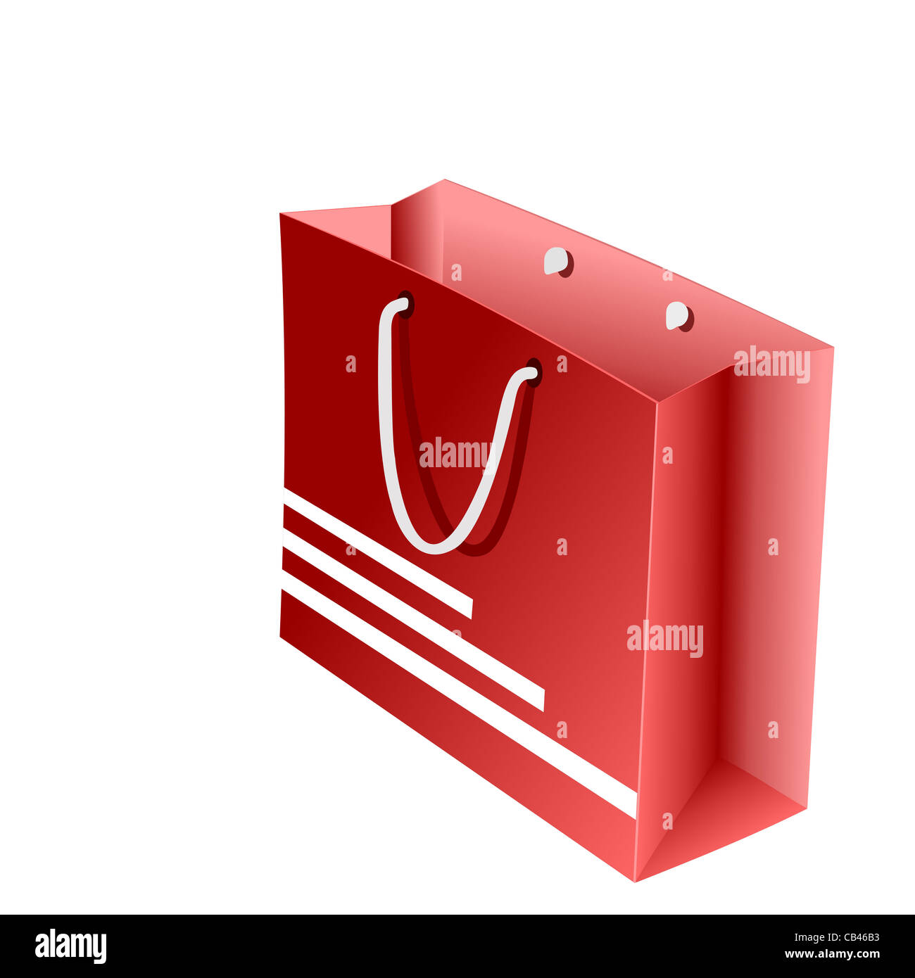 Realistic illustration of packet for shopping Stock Photo - Alamy