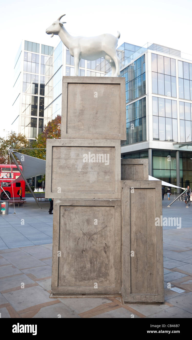 Statue of a goat, London, England Stock Photo - Alamy