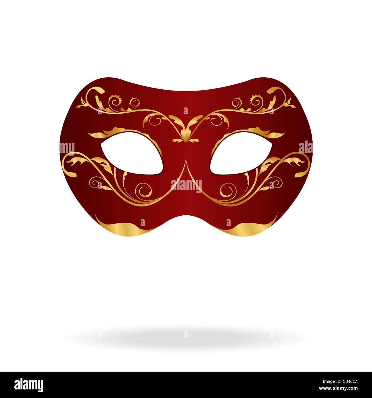 Vector realistic carnival or theater mask Stock Photo - Alamy