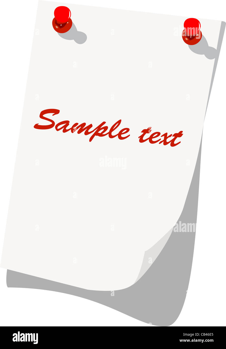 Realistic illustration note pad isolated on white background Stock ...