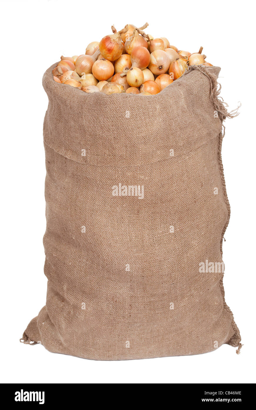 Big sack with onions Stock Photo - Alamy
