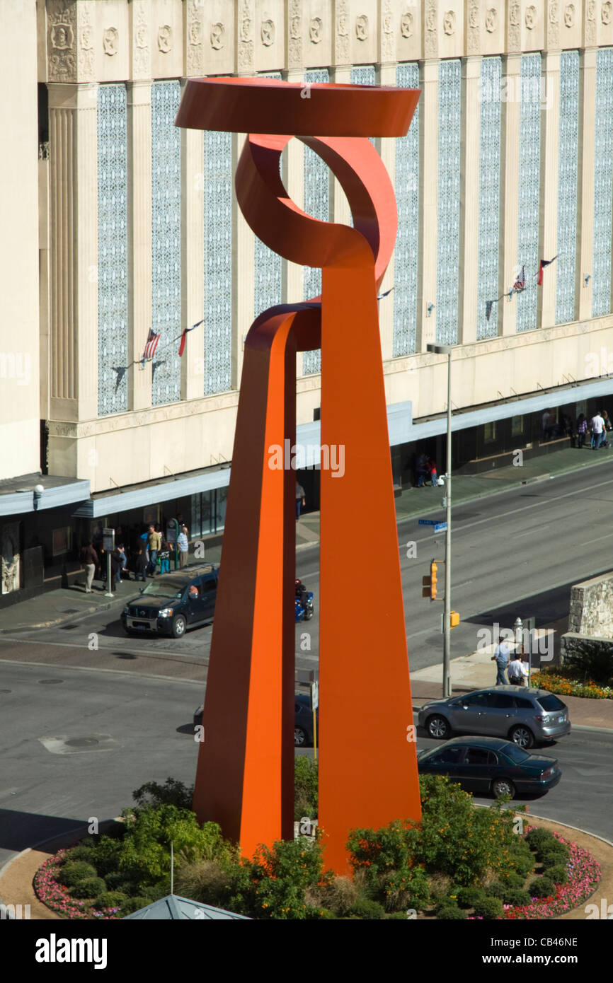 Torch of Friendship Sculpture San Antonio Texas Stock Photo - Alamy