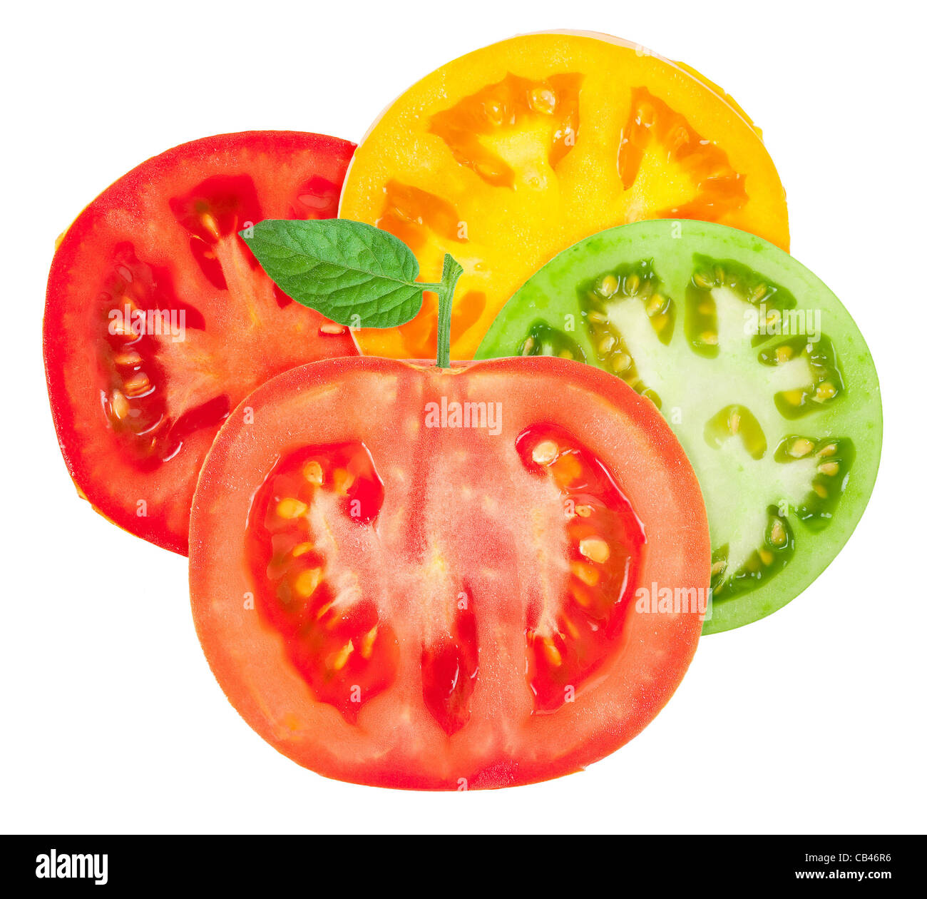 Tomato sliced Cut Out Stock Images & Pictures - Alamy