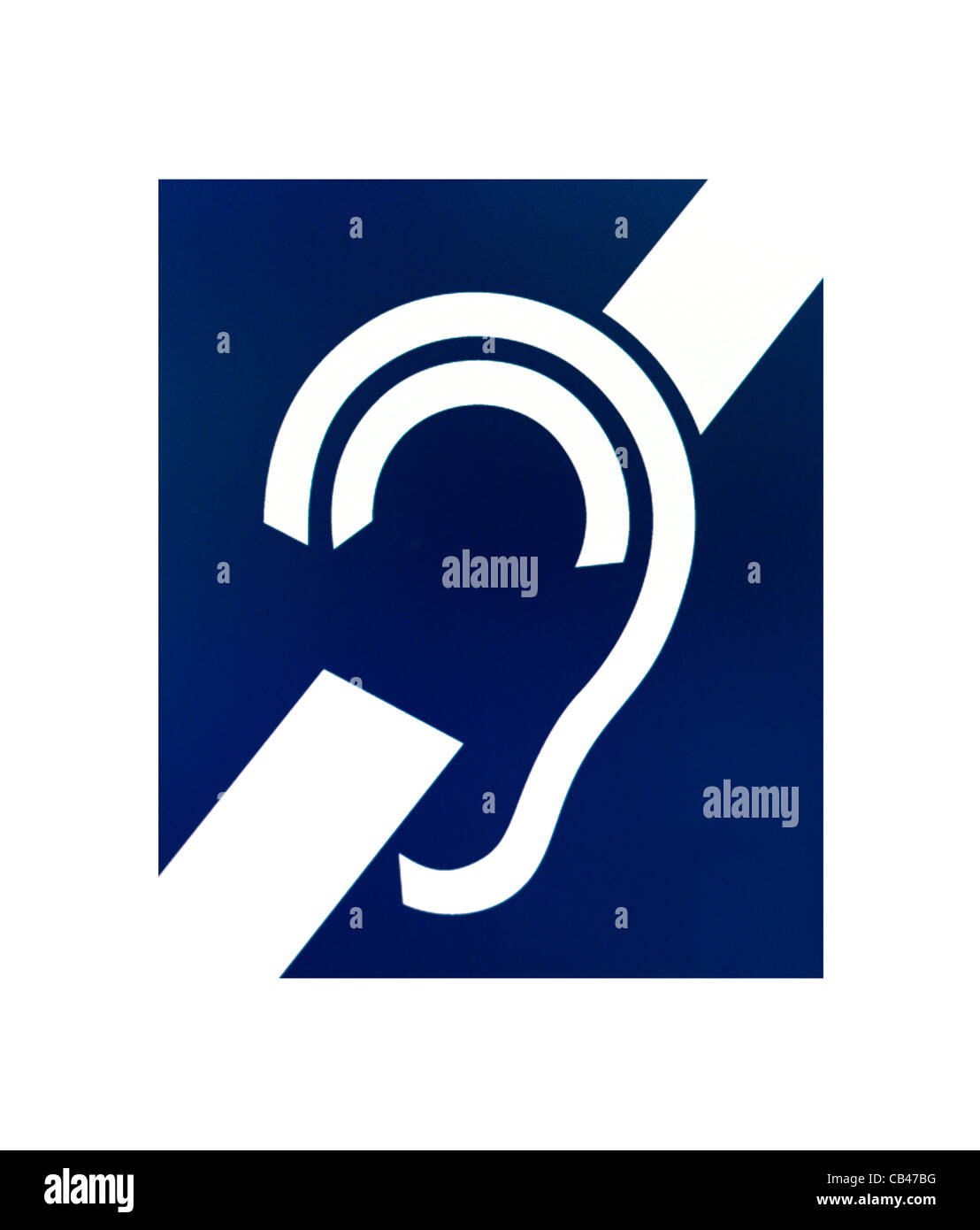 Symbol For The Deaf Stock Photo - Alamy