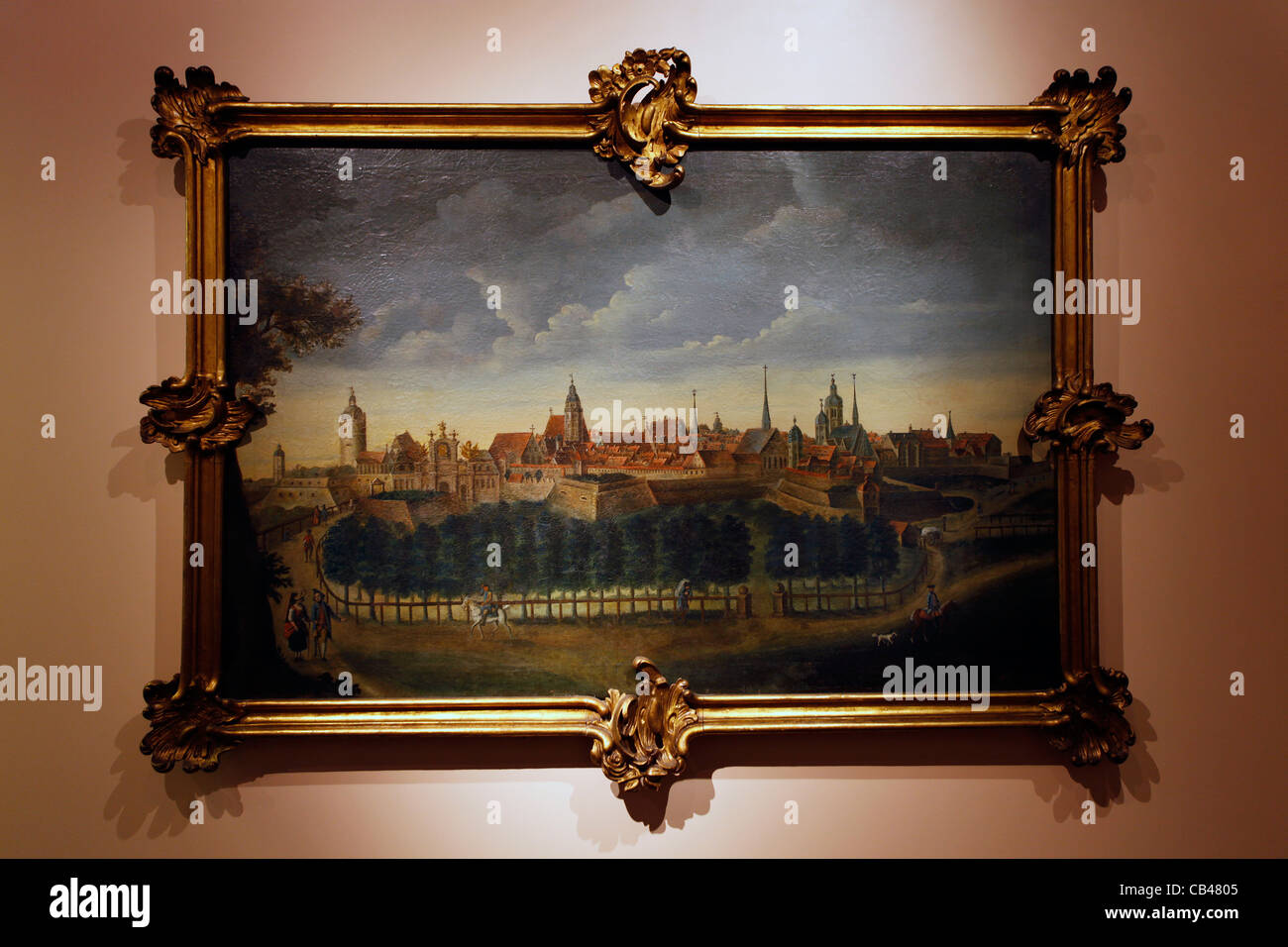 Frame Antique Painting Oil Gallery High Resolution Stock Photography ...
