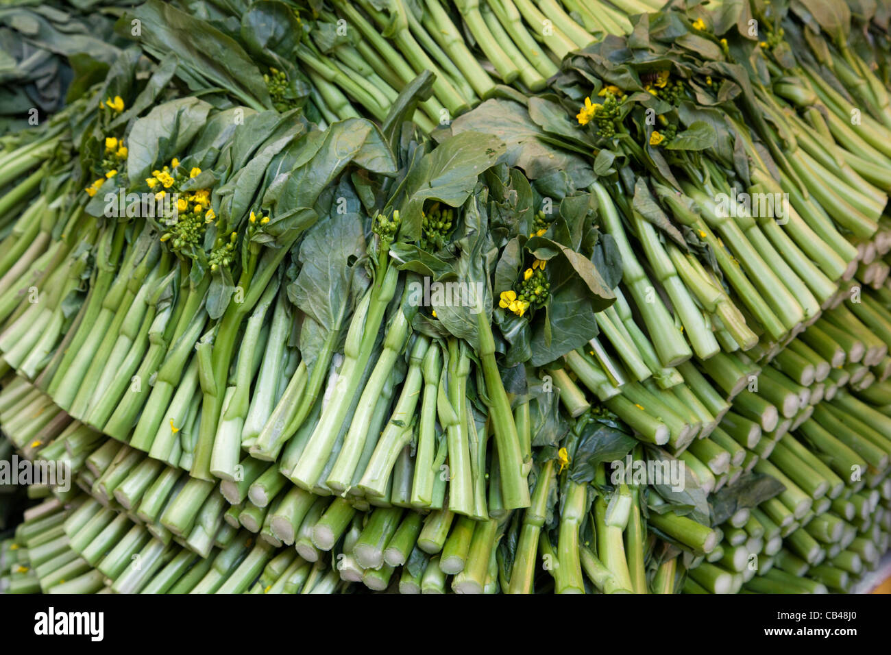 China, Hong Kong, Wan chai, Vegetable Market Stock Photo - Alamy