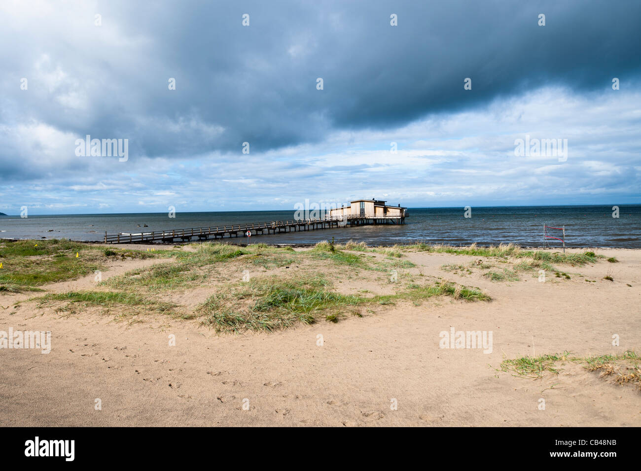 Cold bath house by the Atlantic coast Stock Photo - Alamy
