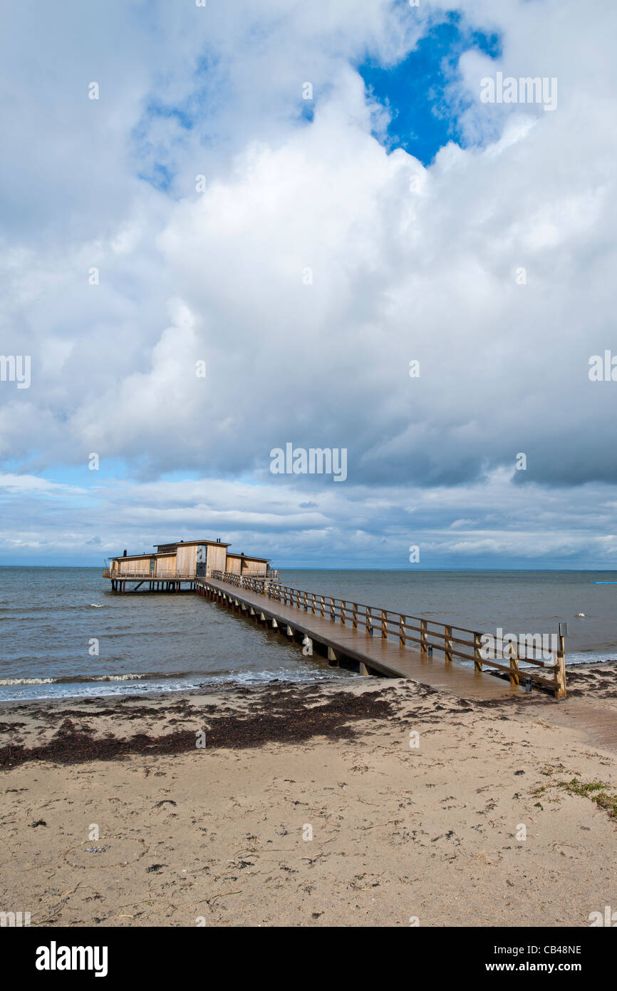 Cold bath house by the Atlantic coast Stock Photo - Alamy