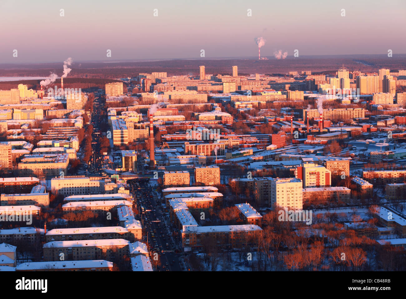 City panorama from above Stock Photo - Alamy