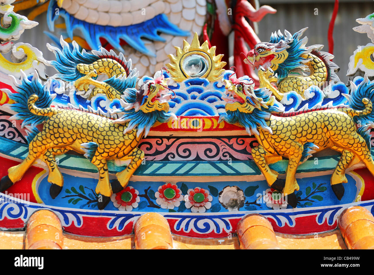 Chinese temple in Rangsit, Bangkok, Thailand Stock Photo - Alamy
