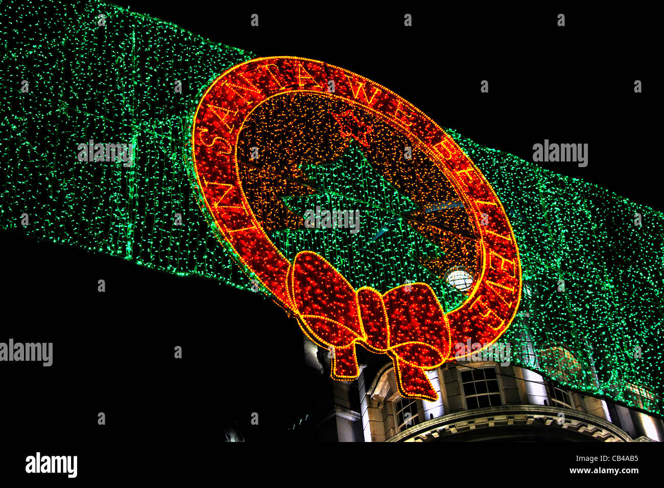 Christmas lights over regent hi-res stock photography and images - Alamy