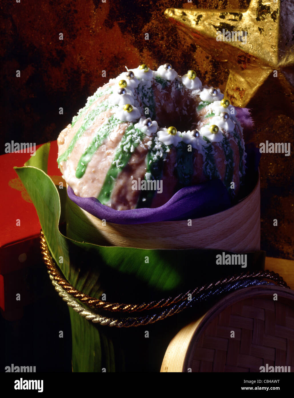 Coconut - ginger buffers with sugar icing Stock Photo - Alamy