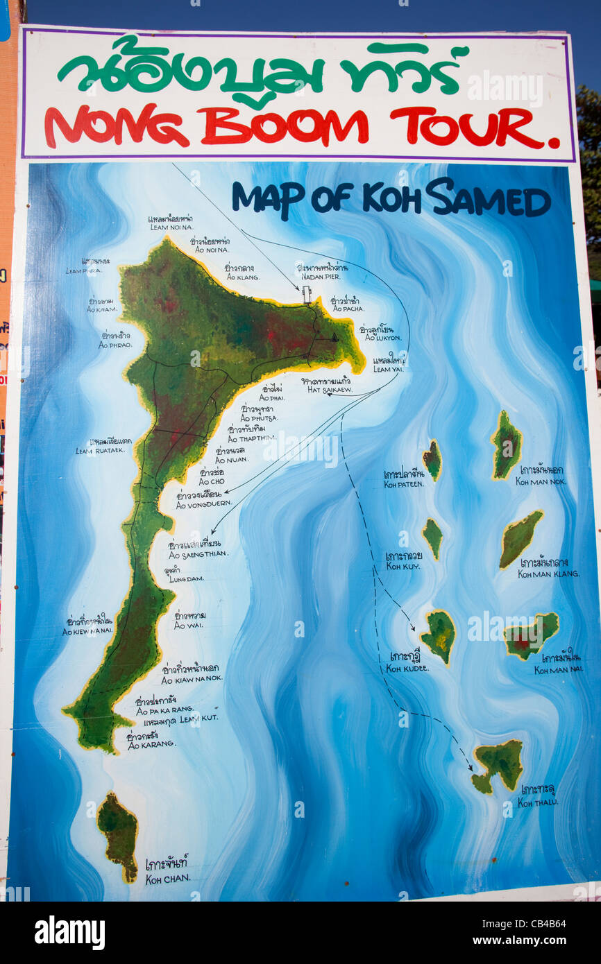 Map of ko samet hi-res stock photography and images - Alamy
