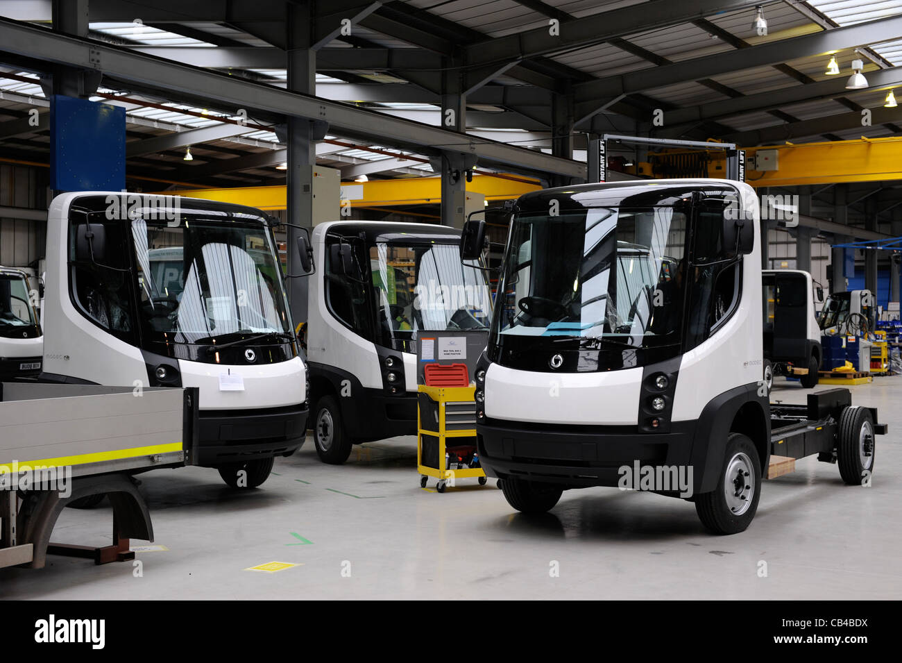 Assembly area at the Coventry factory of Modec Ltd who manufacture zero ...
