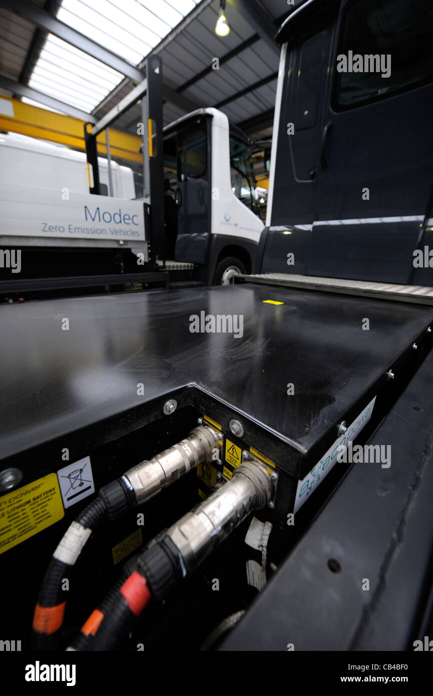 Assembly area at the Coventry factory of Modec Ltd who manufacture zero ...