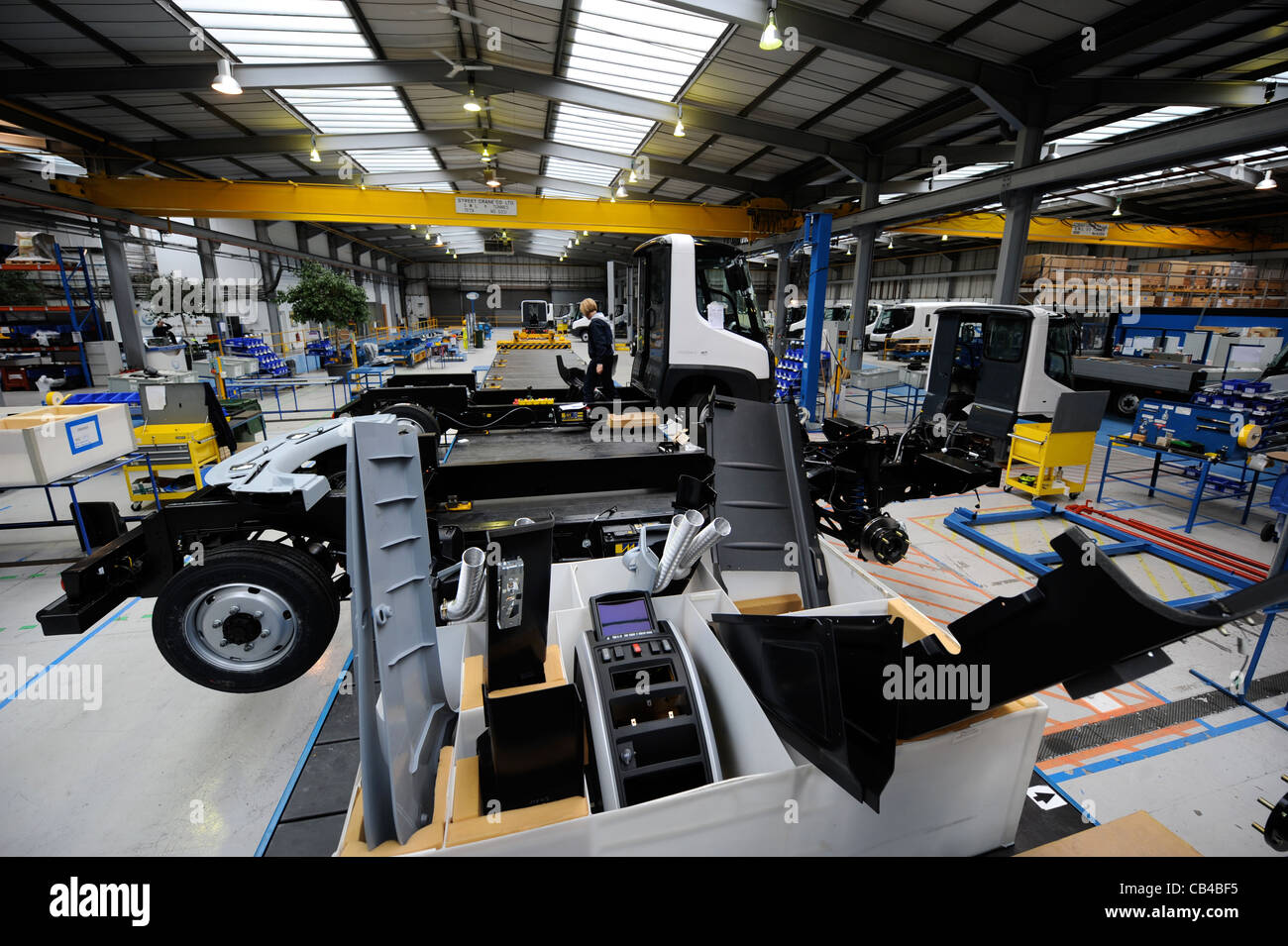 Assembly area at the Coventry factory of Modec Ltd who manufacture zero ...