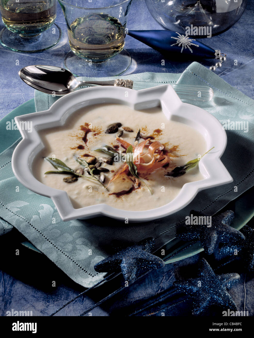 Celery soup with nuts hi-res stock photography and images - Alamy