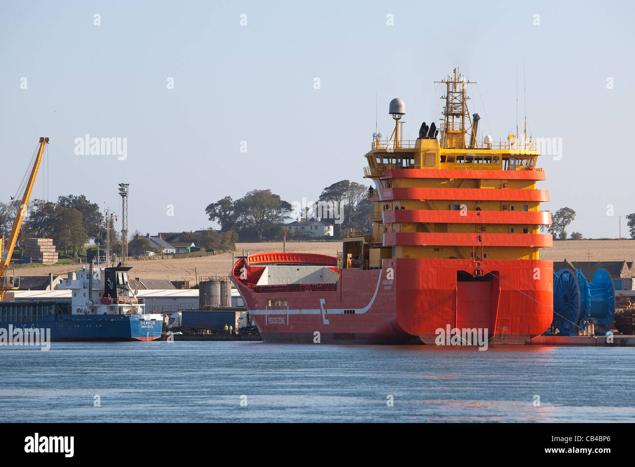 VIKING AVANT is built with bridge and engine aft, oil platform supply ...